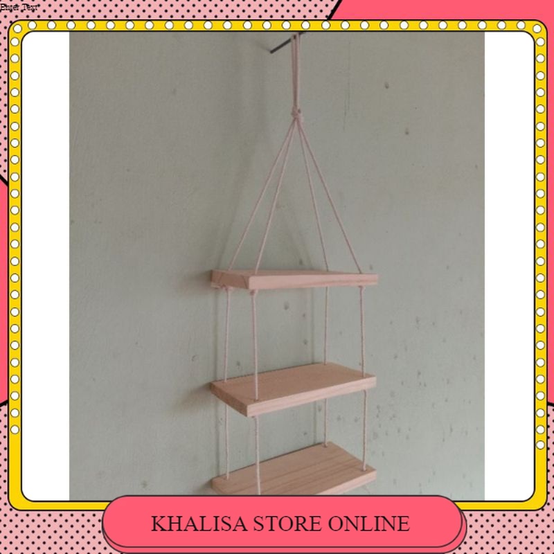 Jual Hambalan Dinding Kayu Tali 20cmx10cm 3 Susun | Shopee Indonesia