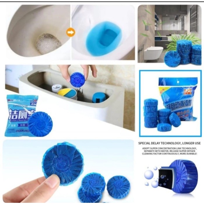 Jual Tablet Biru Toilet Tablet Pembersih Penyegar Kloset WC Toilet ...