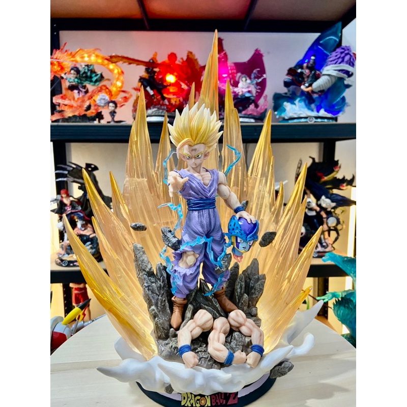 Jual SHP-JF Action Figure Dragon Ball Son Gohan Saiya LED YOYO Studio ...