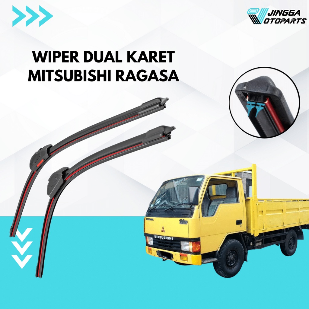 Jual 1 SET (2 PCS) Wiper Dual Blade - Mitsubishi Truk Ragasa - Wiper 2 ...