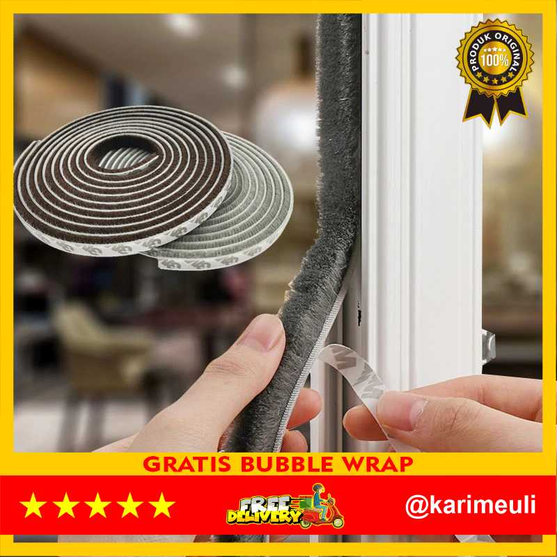 Jual GANCHUN DOOR SEAL BULU PEREDAM SUARA PINTU DAN JENDELA LIS STRIP 5 ...