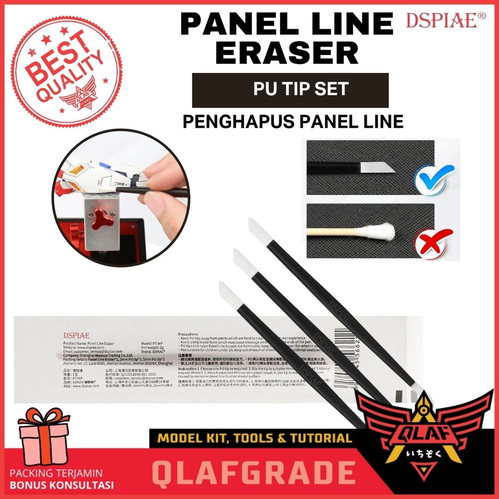 Jual Pembersih Panel Line Eraser PU TIP SET penghapus panel line dspiae PT-WB | Shopee Indonesia