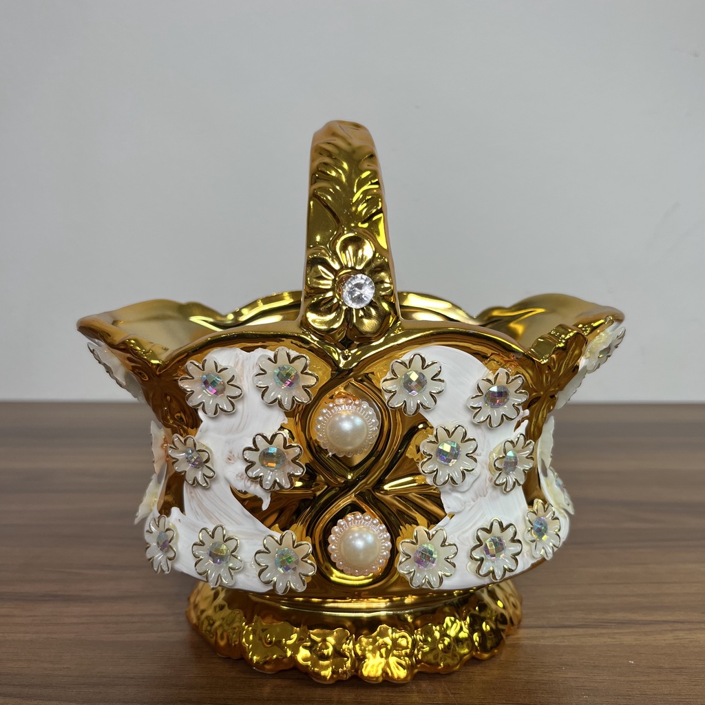 Jual EVERGREEN Pajangan Dekorasi Display Mutiara Emas Hiasan Wedding ...