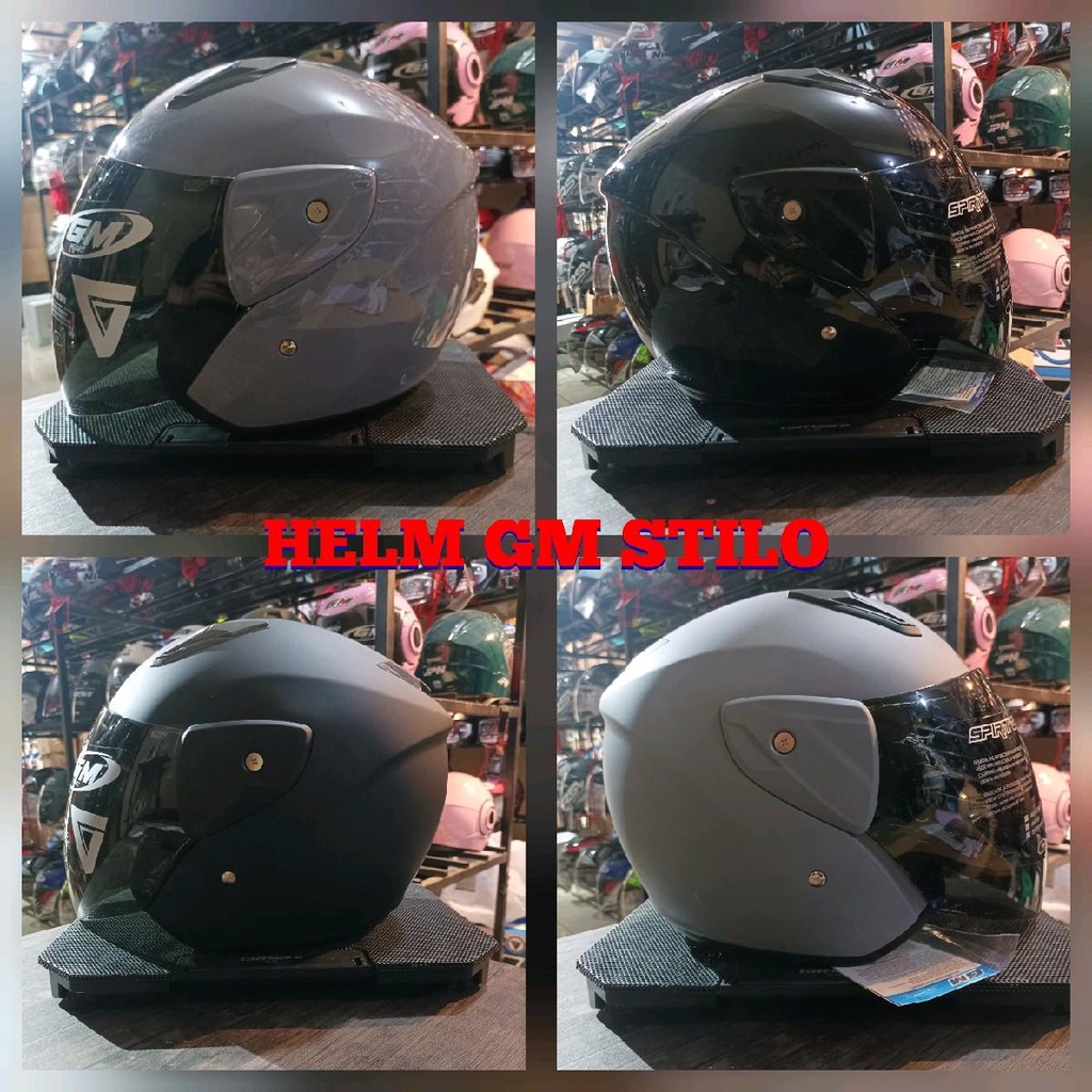 Jual Helm GM Stilo Terbaru Helm Half Face GM Stilo Stylo Originak 100% ...