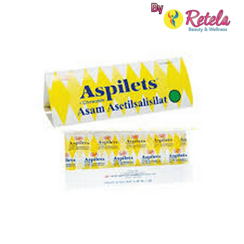 Jual ASPILET CHEWABLE 1 STRIP 10 TABLET | Shopee Indonesia