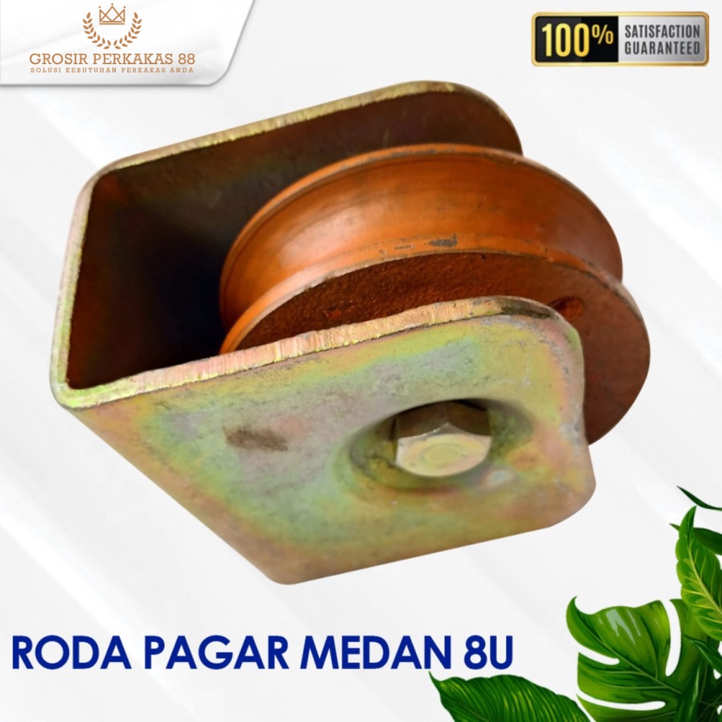 Jual Roda Pagar Besi Rumah Pintu Gerbang Baja Dorong Sleding Medan 8cm ...