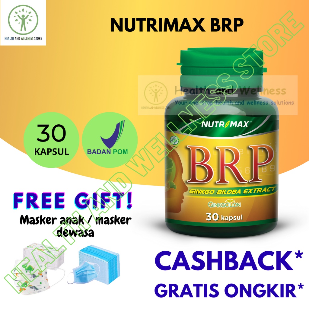 Jual NUTRIMAX BRP BRAIN POWER GINKGO BILOBA EXTRACT 30 KAPSUL SUPLEMEN ...