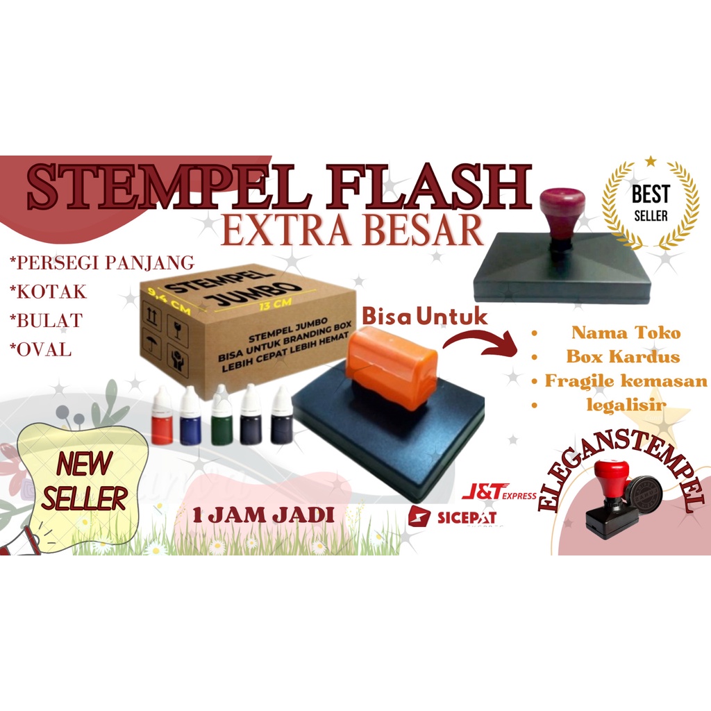Jual Stempel Jumbo Super / Stempel Kardus / Stempel Besar Custom Gratis ...