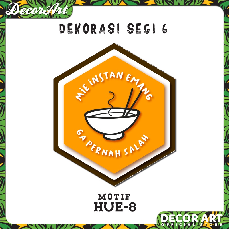 Jual DecorArt - Dekorasi Dinding Segi 6 Hexagonal Tema Dapur Kitchen ...