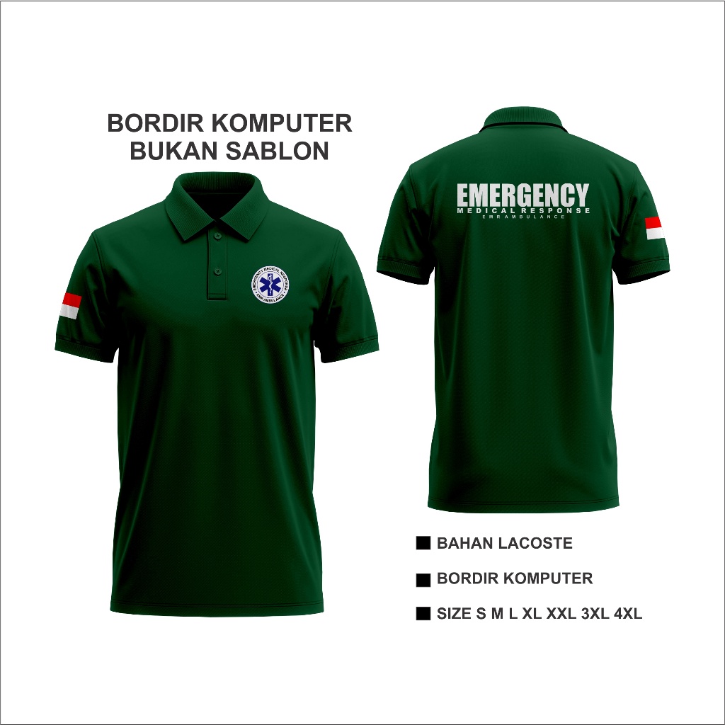 Jual Baju EMR Baju Emergency Bordir Kaos Emergency Polo Emergency ...
