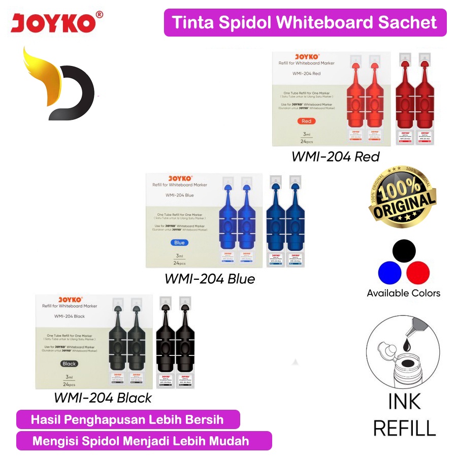 Jual Tinta Isi Ulang Spidol Whiteboard Sachet Refill Spidol Papan Tulis ...