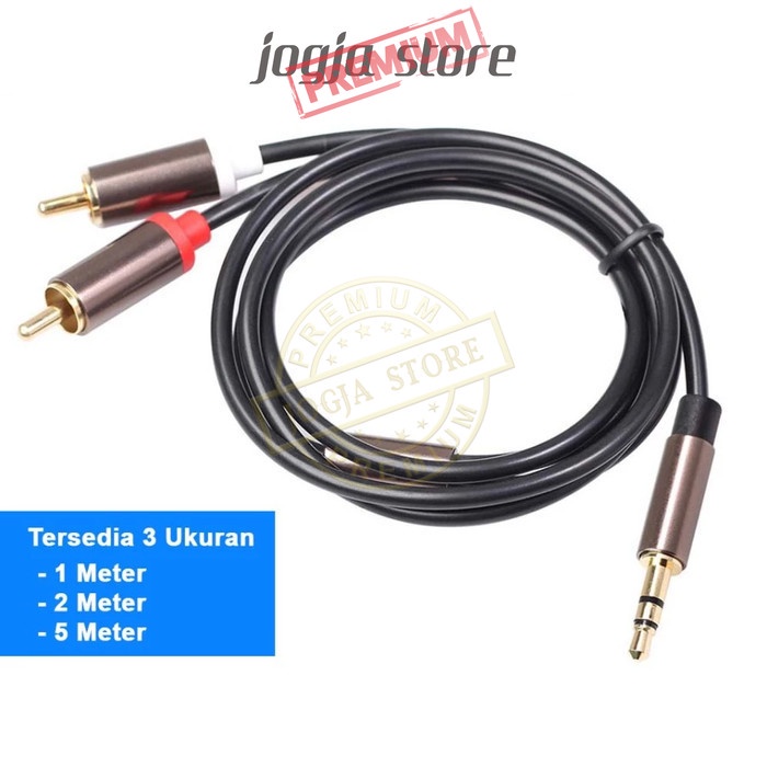 Jual Kabel Audio Jack 3.5 mm to RCA - Kabel RCA to AUX Stereo 1/2/5 ...