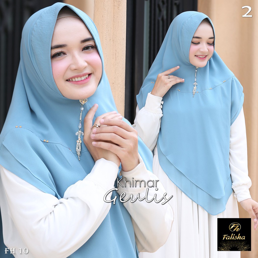 Jual Jilbab Syari Khimar Geulis Free Masker Ori Falisha Hijab | Shopee Indonesia