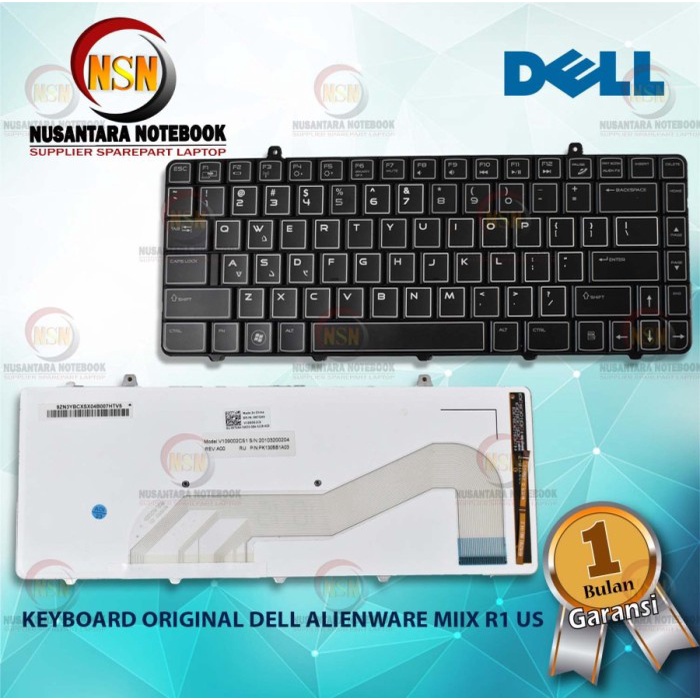 Jual KEYBOARD DELL ALIENWARE M11X R1 M11X-R1 AM11X R1 US ORIGINAL ...