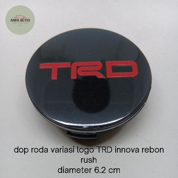 Jual dop roda tutup as roda velg TRD mobil innova/rush diameter 6.2cm ...