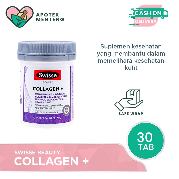 Jual Swisse Beauty Collagen Plus 30 Tablet - Memelihara Kesehatan Kulit | Shopee Indonesia
