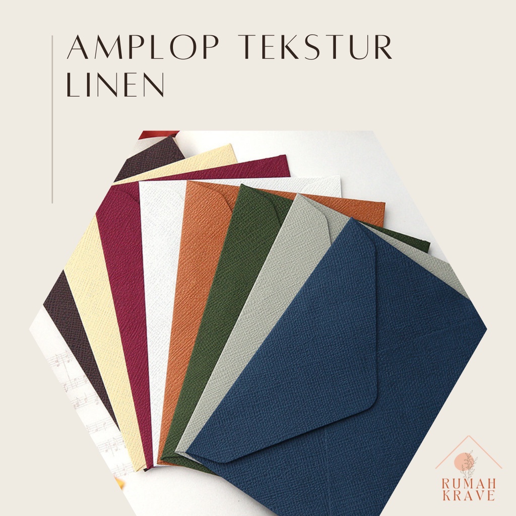 Jual RUMAH KRAVE - Amplop Tekstur Linen 16,1x11,2 cm | Shopee Indonesia