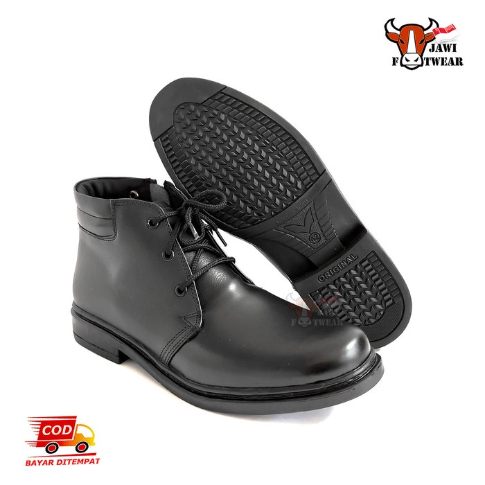 Jual PK New Sepatu PDH kulit asli tni polri satpam terbaru berkualitas ...
