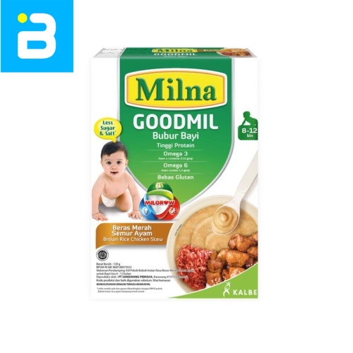 Jual Milna 8-12 Goodmil Bubur Beras Merah Semur Ayam 120G | Shopee ...