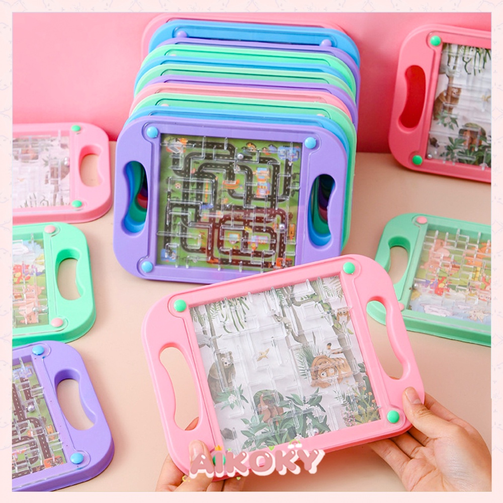 Jual AIKOKY Mainan Jadul Labirin 2 Bola / Maze Puzzle Ball / Papan ...