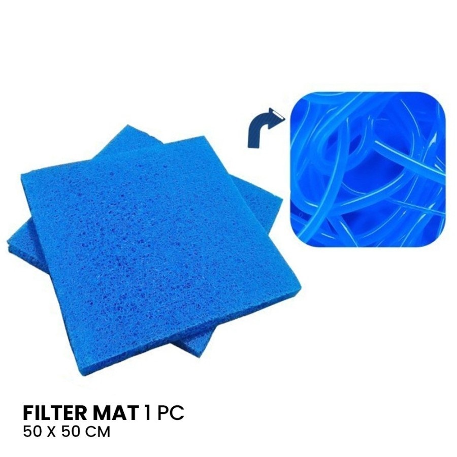 Jual Filter Matt Kolam Aquarium Ikan Hi-Density Media Filter/Biru ...