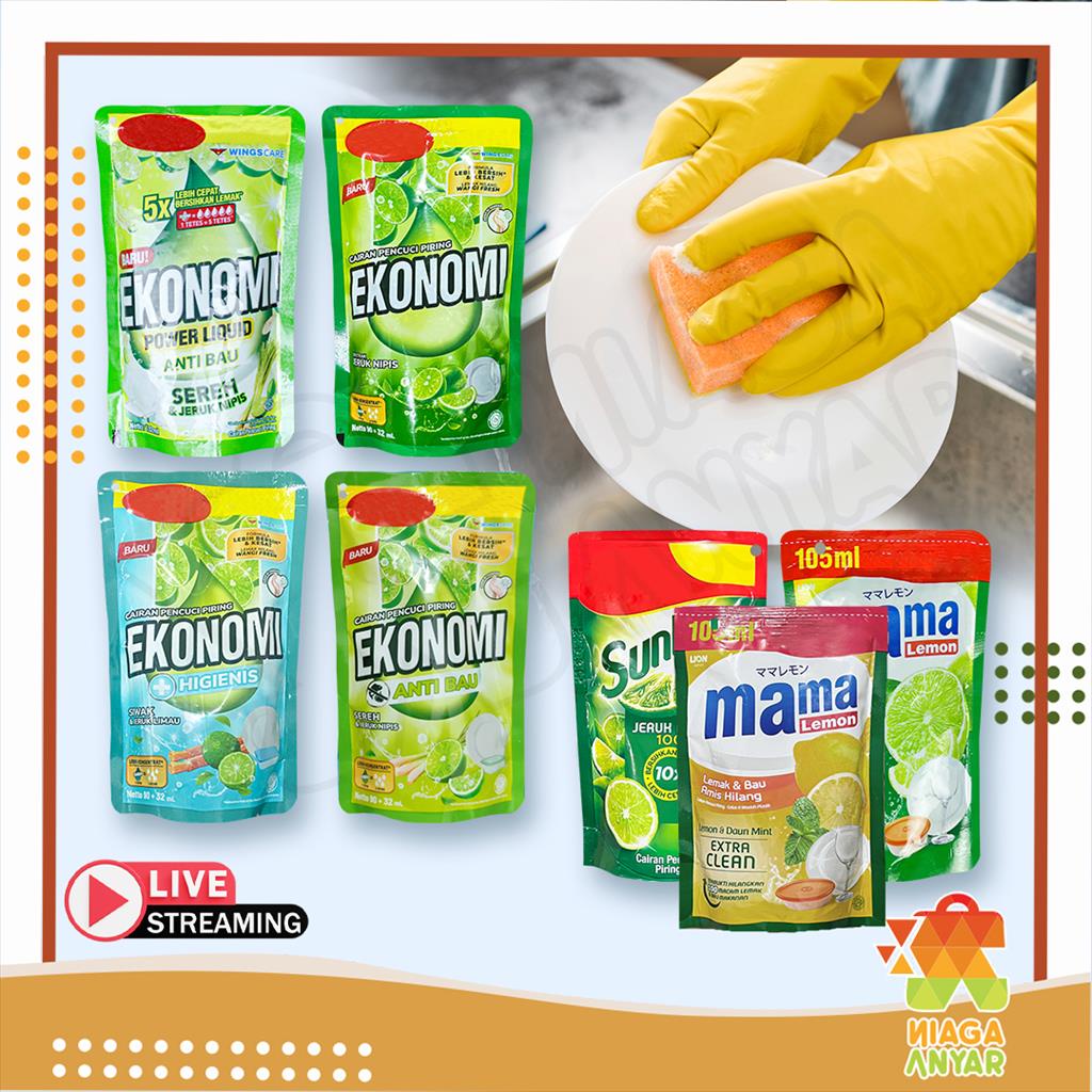 Jual NA Sabun Cuci Piring Power Liquid / Ekonomi Mama Lemon Sunlight ...