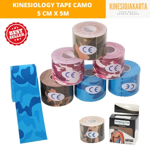 Jual Kinesio Tape / Tapping / Kinesiology Tape CAMO 5cm x 5m Terbaik | Shopee Indonesia