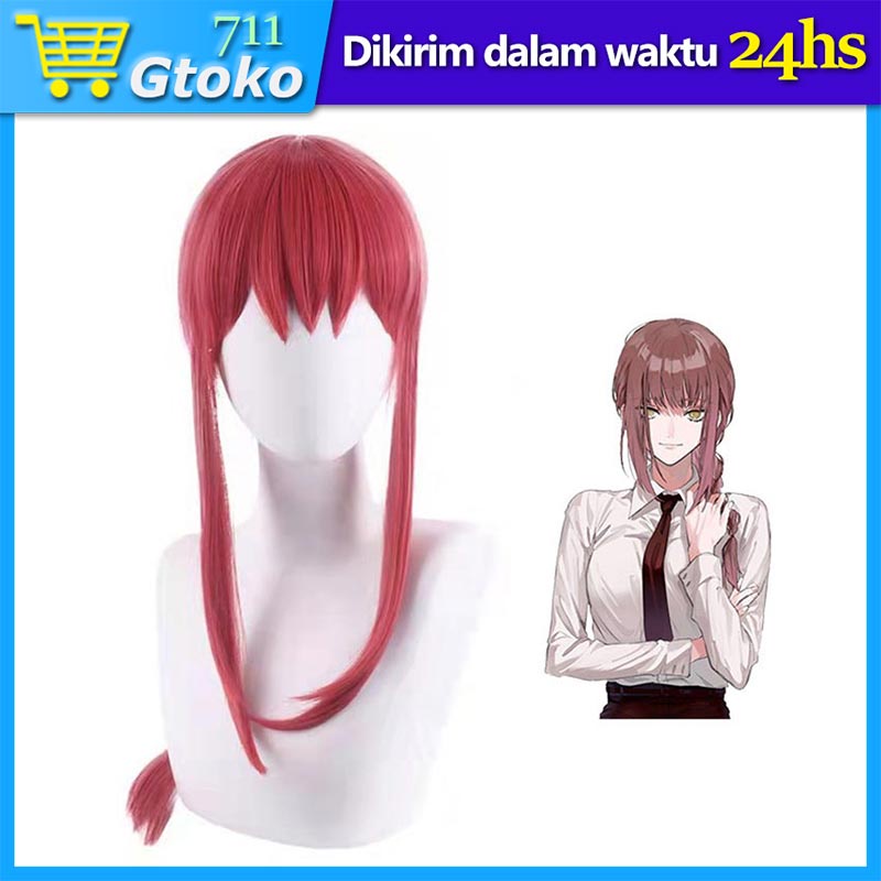 Jual Wig Makima Anime Chainsaw Man Rambut Palsu Cosplay | Shopee Indonesia