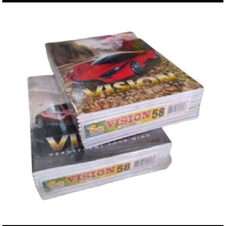 Jual Buku tulis Vision 58 lembar 1 pack isi 10 buku | Shopee Indonesia