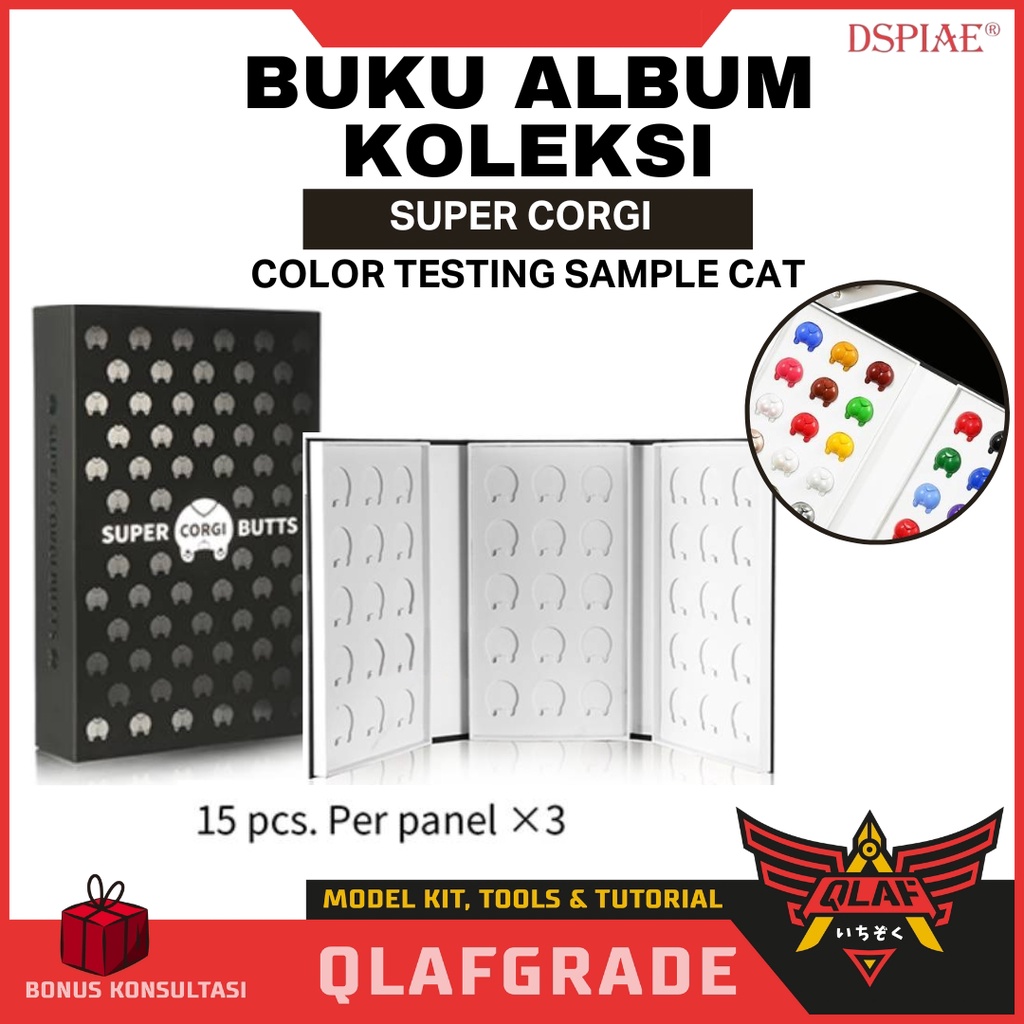 Jual Buku Album koleksi Color testing sample warna cat Super Corgi ...
