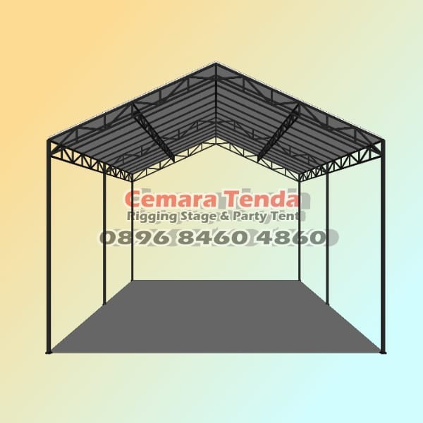 Jual Tenda besi segitiga / Tenda pesta segitiga/ Tenda aula segitiga ...