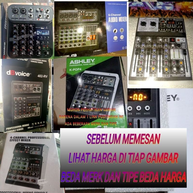 Jual MIXER AUDIO ASHLEY/aibedo/dbvoice Dan MERK LAIN DI VARIAN 4channel ...