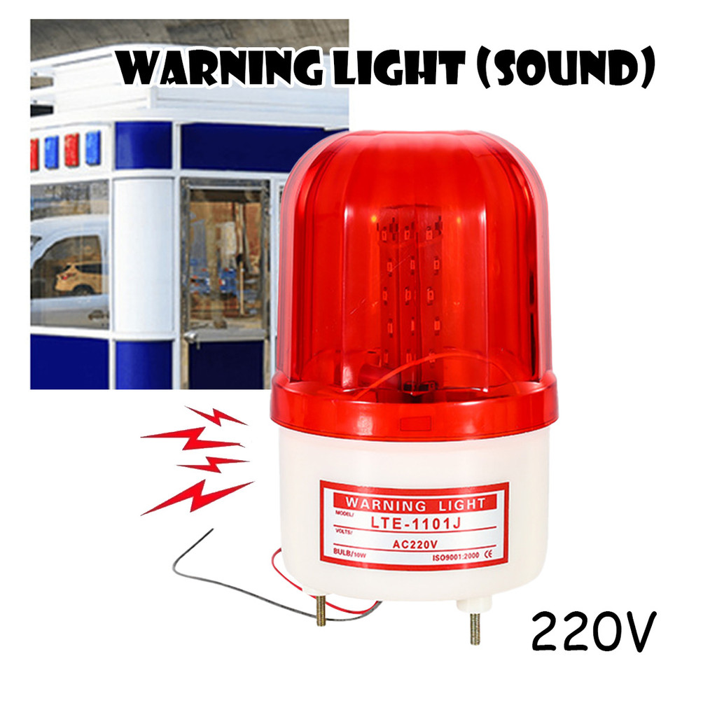 Jual Lampu Rotary Blitz 220v Lampu Darurat Bohlam Merah Rotary Warning Light Emergency Lamp LTE ...