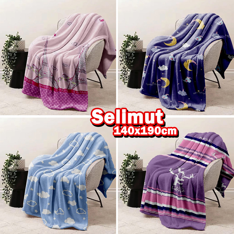 Jual Selimut Bulu Dewasa Motif Karakter / Selimut Bulu Premium Ukuran ...