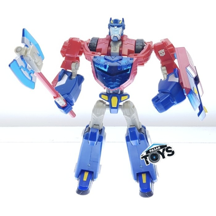 Jual Transformers Animated Cybertron Mode Optimus Prime Deluxe Class ...