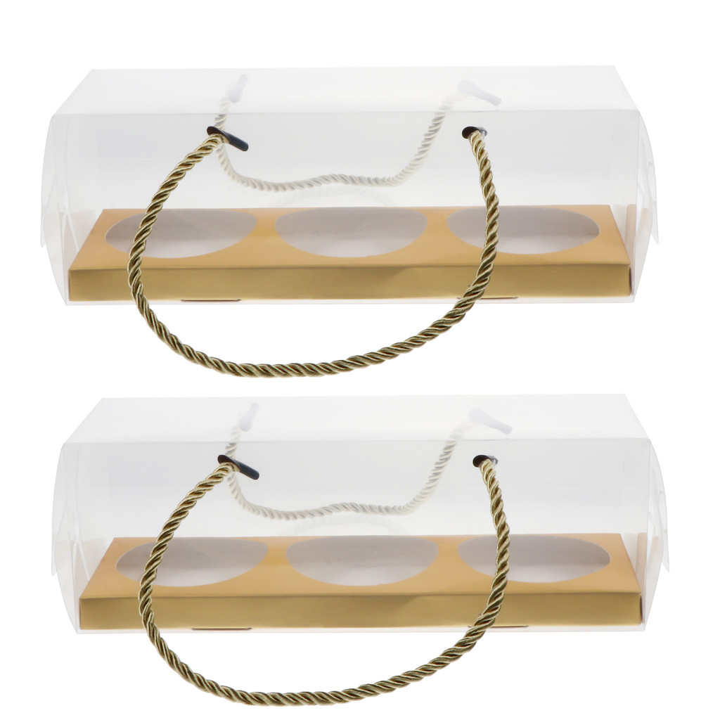 Jual 10 Pcs Cheesecake Box Containers for Food Takeaway Boxes Biscuit ...