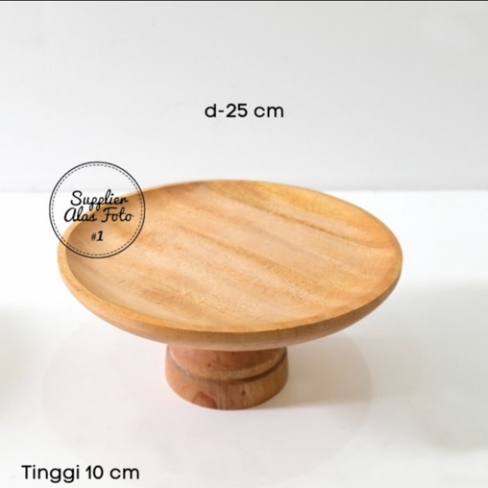 Jual Stand cake kayu / display putar dessert kue / properti foto ...