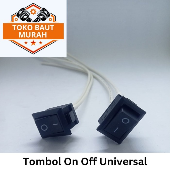 Jual Tombol on off universal + kabel | Shopee Indonesia
