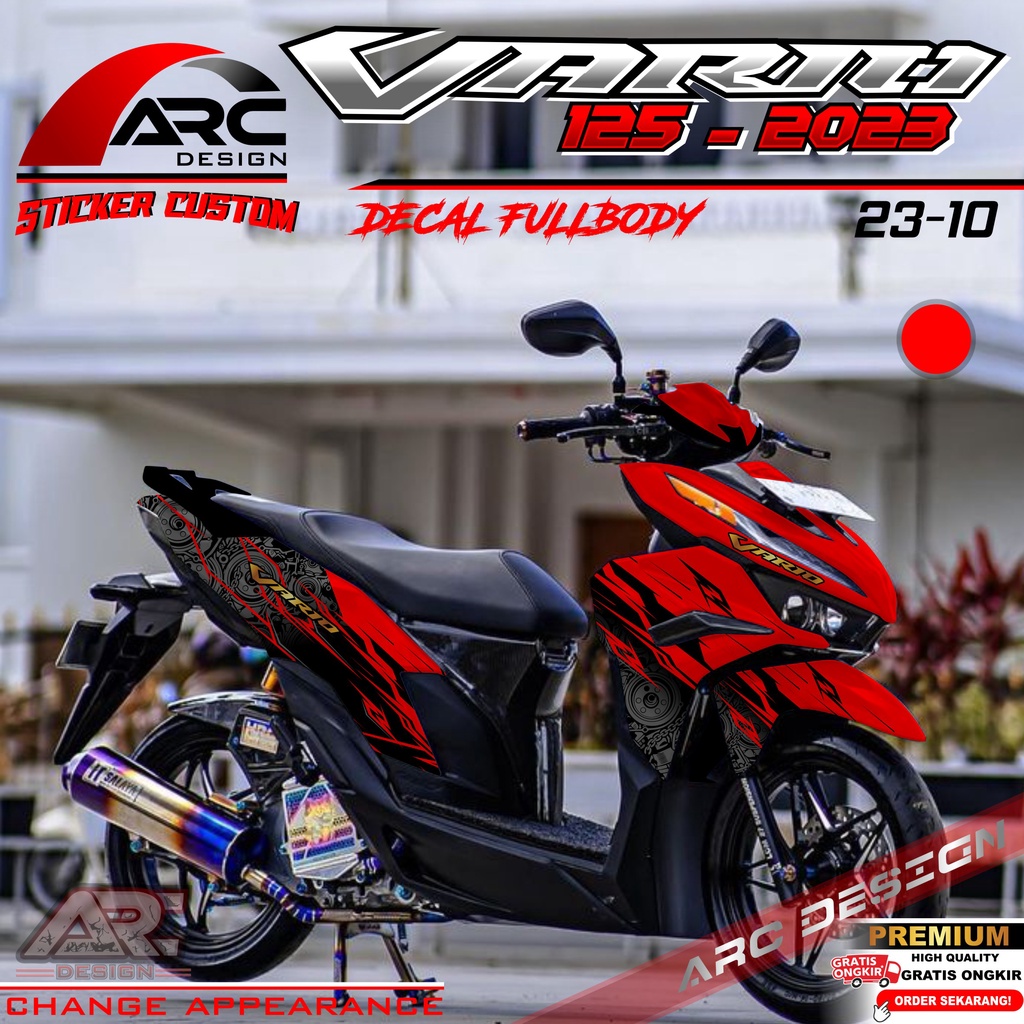 Jual (COD) TERBARU Decal Sticker Honda Vario 125 New 2022 2023 Full ...