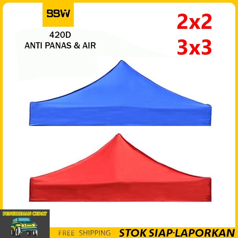 Jual Terpal Atap Tenda Polyester Import Lipat 2x2 3x3 Murah 420D Anti ...