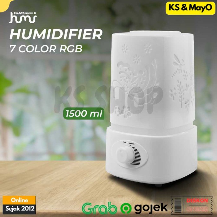 Jual Alat Terapi Udara Air Humidifier Aromatherapy Lampu 7 Color 1500 ...