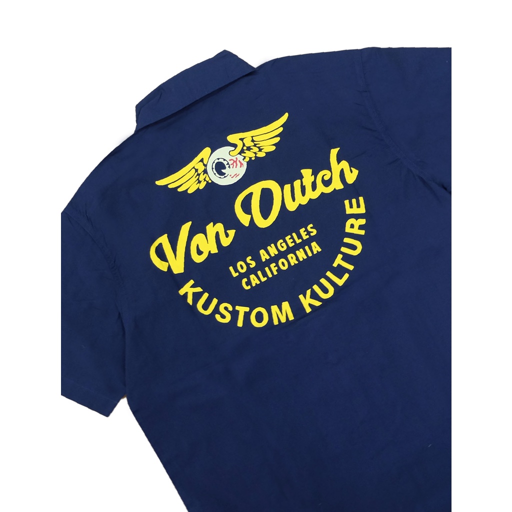 Jual Von Dutch Workshirt 0916 Navy Blue | Shopee Indonesia