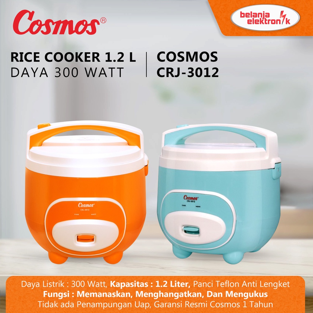 Jual COSMOS CRJ-3012 Rice Cooker Magic Com Penanak Nasi 1.2 Liter CRJ ...