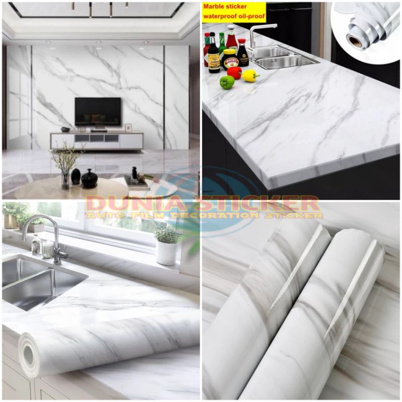 Jual STIKER MARMER MARBEL WALLPAPER STICKER LEMARI MEJA KITCHEN SET ...