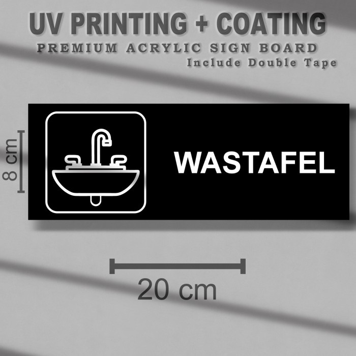 Jual Label Tanda Wastafel Akrilik - Sign Board Acrylic Cuci Tangan ...