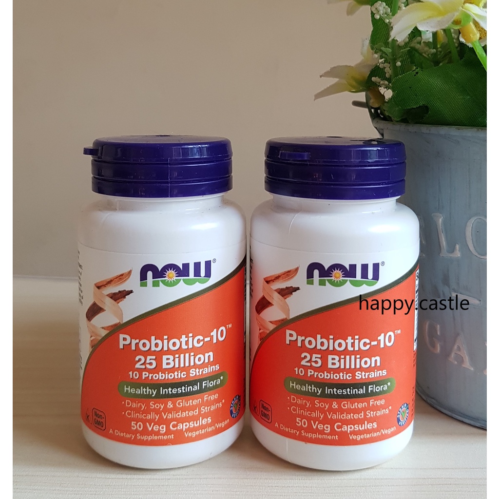 Jual Now Foods Probiotic-10 Probiotic 10 25 Billion 50 Veg Vitamin ...