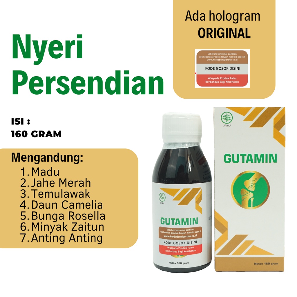 Jual Madu Gutamin Asli Original Obat Nyeri Persendian Pengapuran Tulang ...
