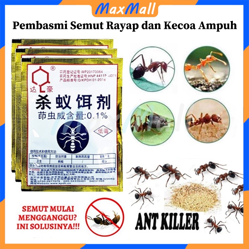 Jual 50PCS BUBUK RACUN ANTI SEMUT INSECT KILLING BAIT SERBUK OBAT PEMBASMI SEMUT GARANSI MATI DI ...