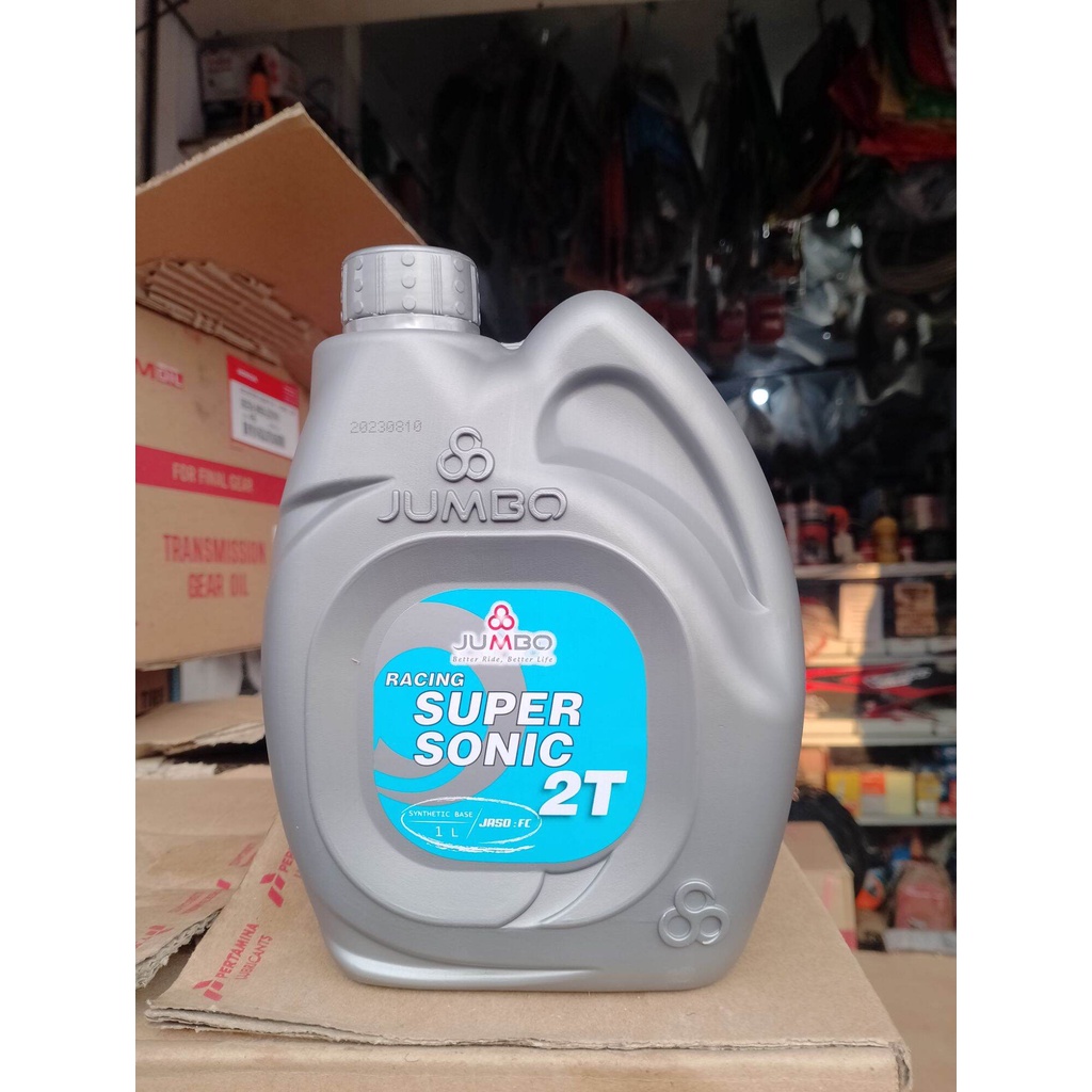 Jual oli jumbo 2t(oli samping) super Sonic 1 liter di jamin asli ...