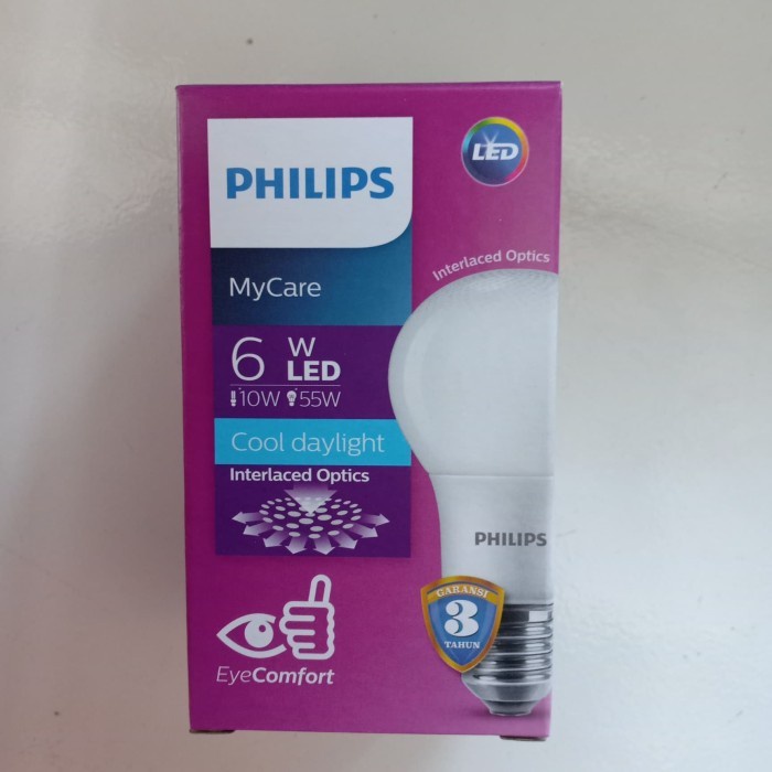 Jual Lampu LED Philips 6.5 watt Bohlam 6.5 w / Philip Putih 6.5w Bulb LED | Shopee Indonesia